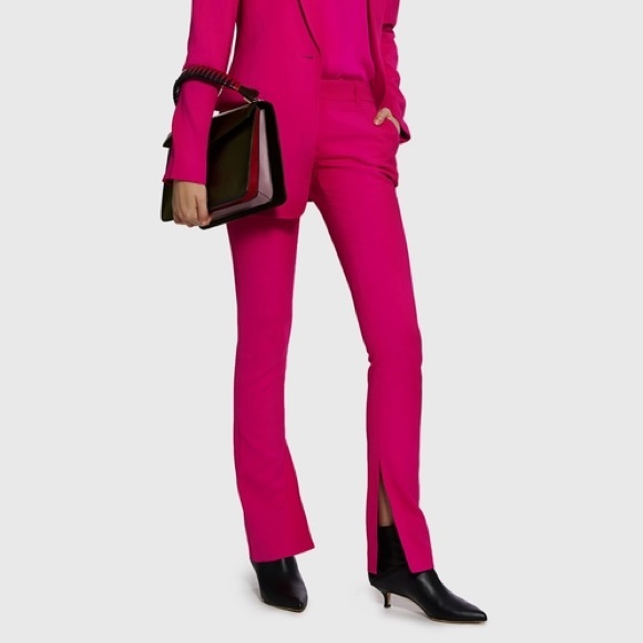 A.L.C. | Pants & Jumpsuits | Alc Hot Pink Javier Lowrise Slit Flared ...